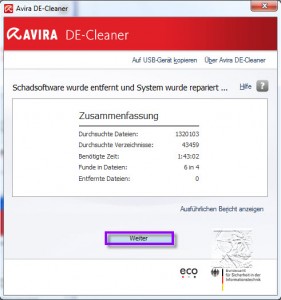 Avira De-Cleaner - Scanner autonome détection de malwares | Windows 11 ...